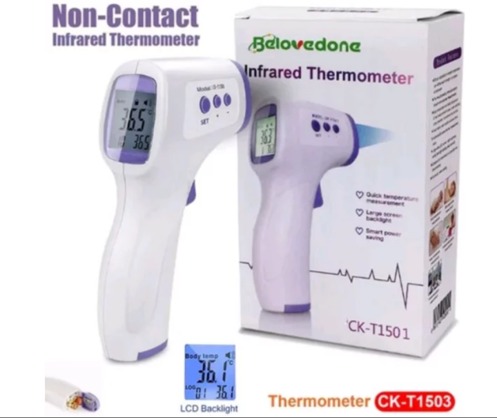 Termometer Digital Infrared Thermometer Tembak Laser Termo Gun Alat ...