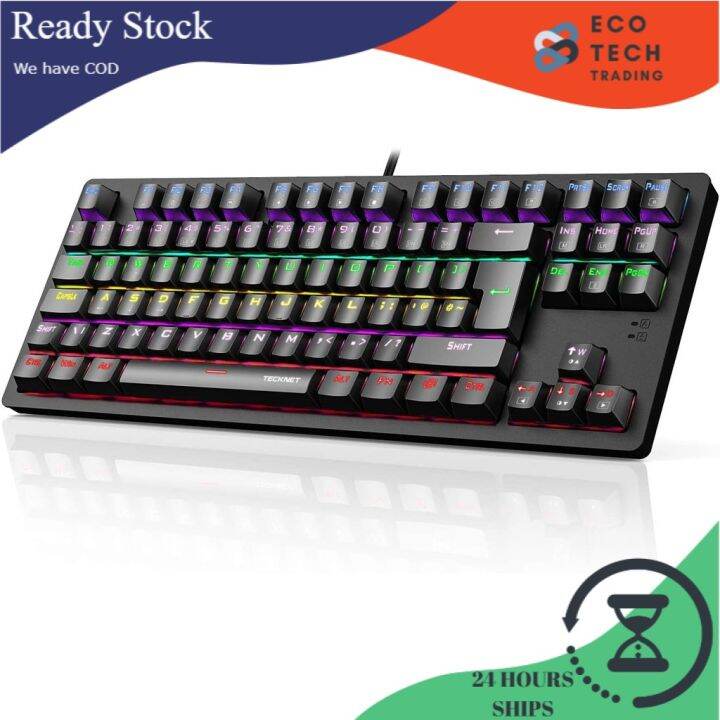 D051/TECKNET Mechanical Gaming Keyboard 88 Keys Full Anti-ghosting ...
