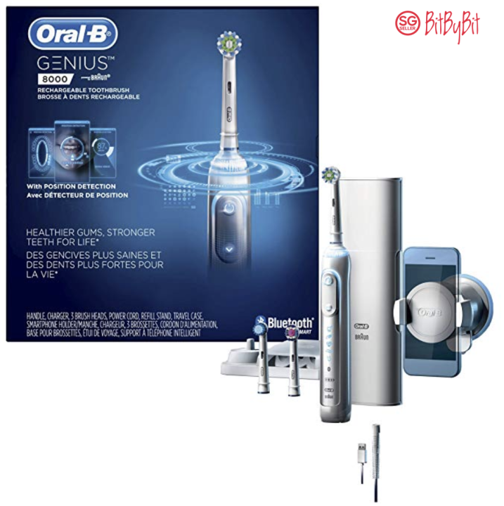 Oral-B 8000 Electronic Power Rechargeable Battery Electric Toothbrush ...