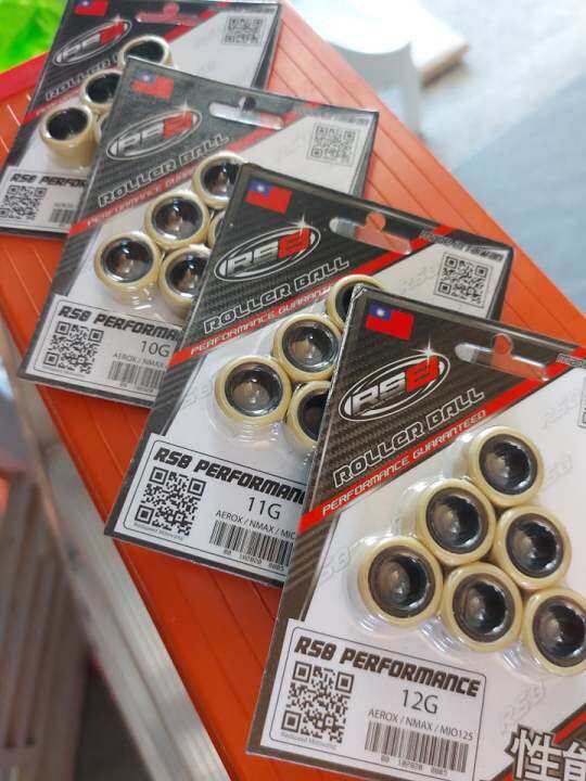 RS8 FLYBALL for NMAX / AEROX / M3 - 8G 10G 11G 12G (6pcs.) | Lazada PH