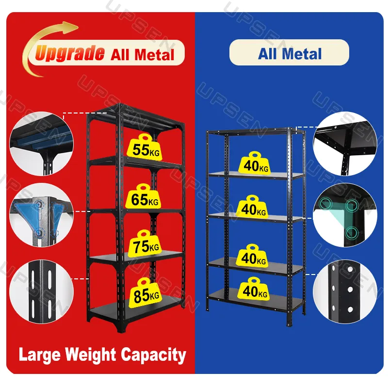 【SUPERSIZE 180*120*40CM】UPSEN All Metal RackAngle Steel Rack Shelves 4 ...