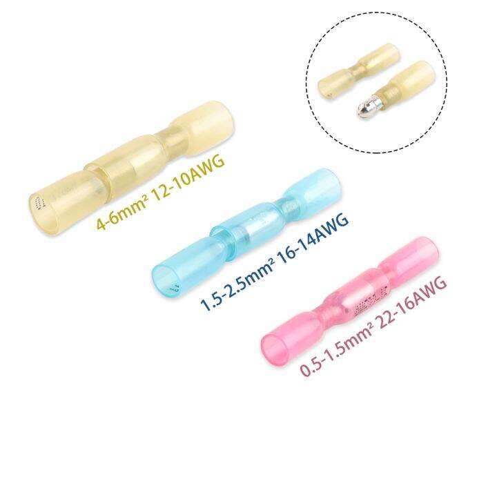 Heat Shrink Bullet Connectors Waterproof Bullet Terminals - Female Male ...