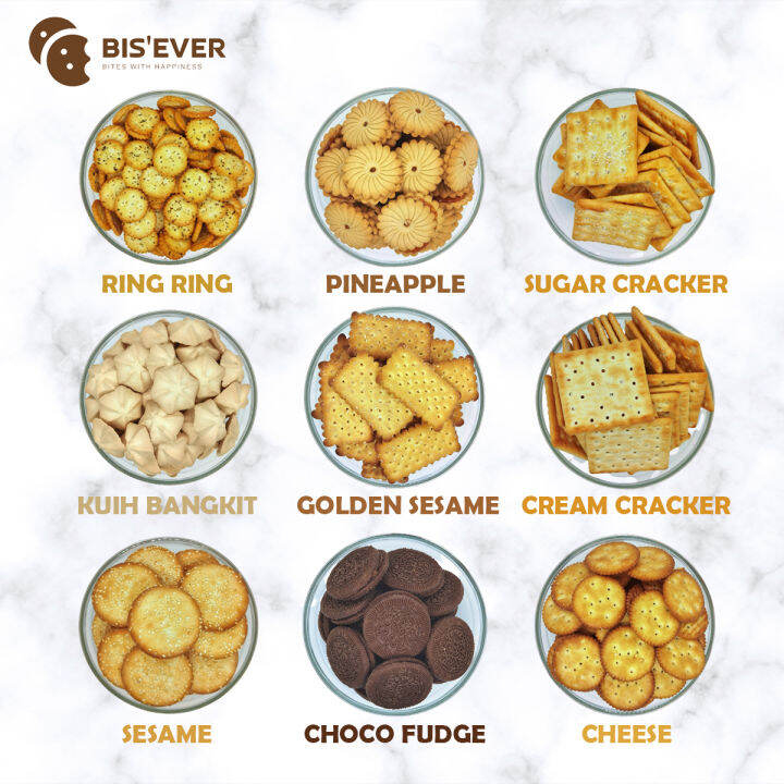 BIS'EVER CLASSIC Biscuit Sandwich Berkrim Cream Sugar Crackers ...