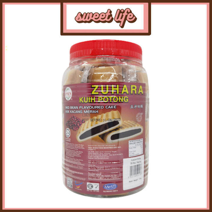 70'S ZUHARI KUIH POTONG RED BEAN FLAVOURED CAKE KEK KACANG MERAH KUIH ...