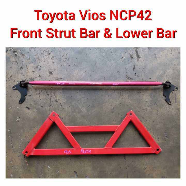 Toyota Vios NCP42 Front TANABE Strut Bar & SUSTEC Lower Bar ...