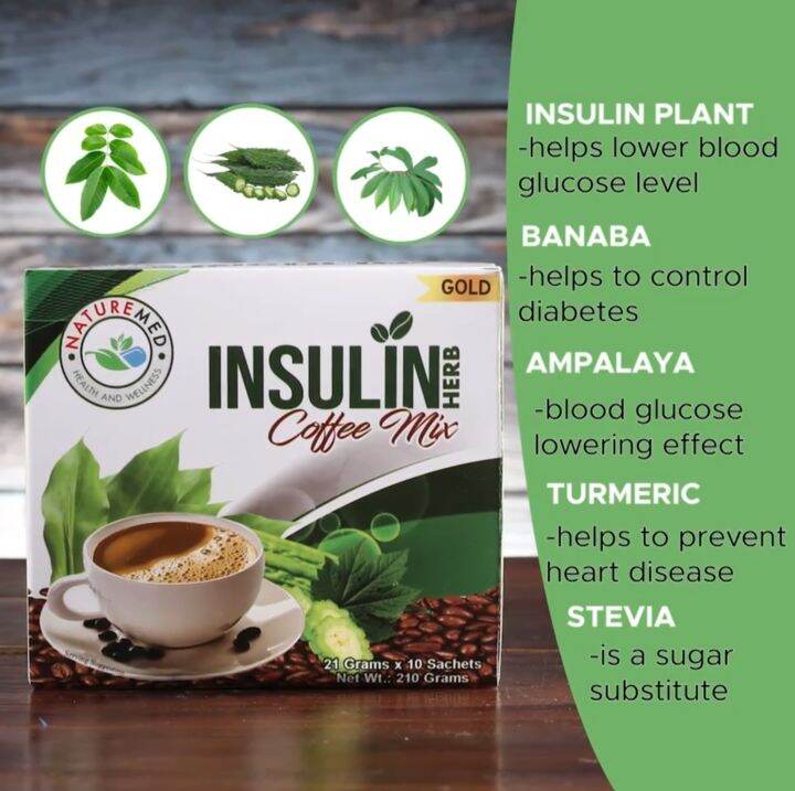 NatureMed Authentic INSULIN COFFEE- 1 Box (10 Sachets) | Curing ...