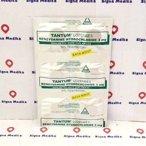 Tantum Lozenges Strip Isi 6 Tablet - Obat Radang Tenggorokan | Lazada ...