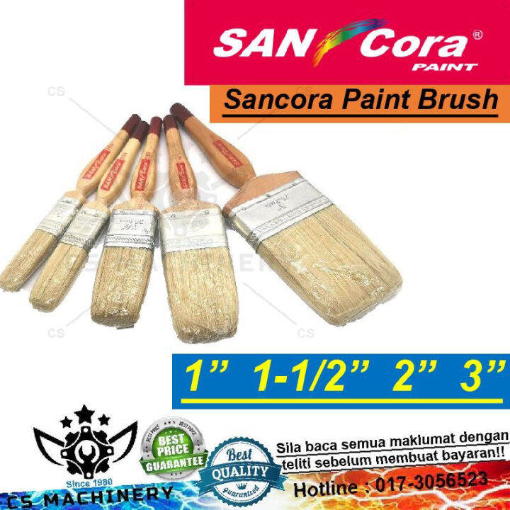 Sancora 750 Wood Handle Paint Brush Halal Made in Malaysia | Lazada