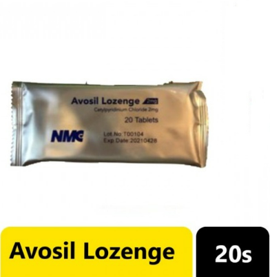 Pharmacy Alpha ️ Avosil Lozenge 2mg 20`Tablets - (Ubat Sakit Tekak / Sore Throat and Anti ...