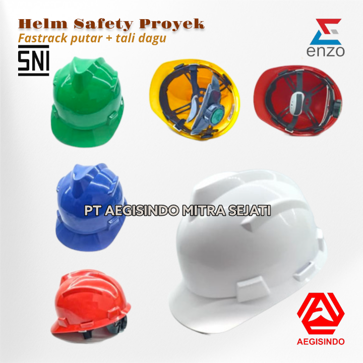 Helm Safety Proyek ENZO Fastrack Model Putar | Lazada Indonesia