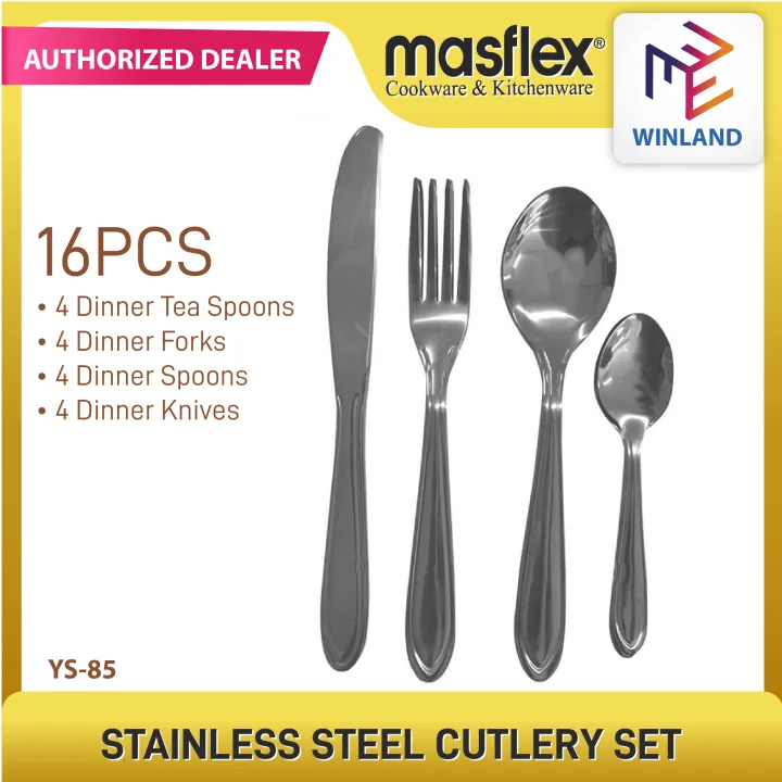 Masflex Original Kitchen Utensil 16pieces Elmira Stainless Steel ...