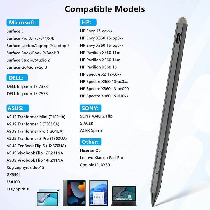 Surface Pro Pen Surface Pen Stylus Pencil สำหรับ Surface Pro 3 4 5 6 7 ...