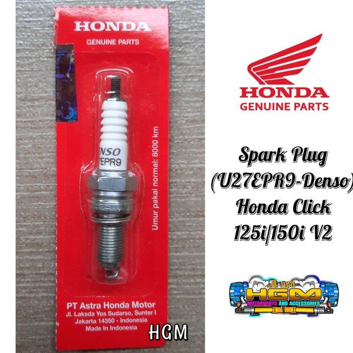 DENSO SPARK PLUG U27EPR-9 | HONDA CLICK 125/150i V1 V2, PCX, CBR 150 ...