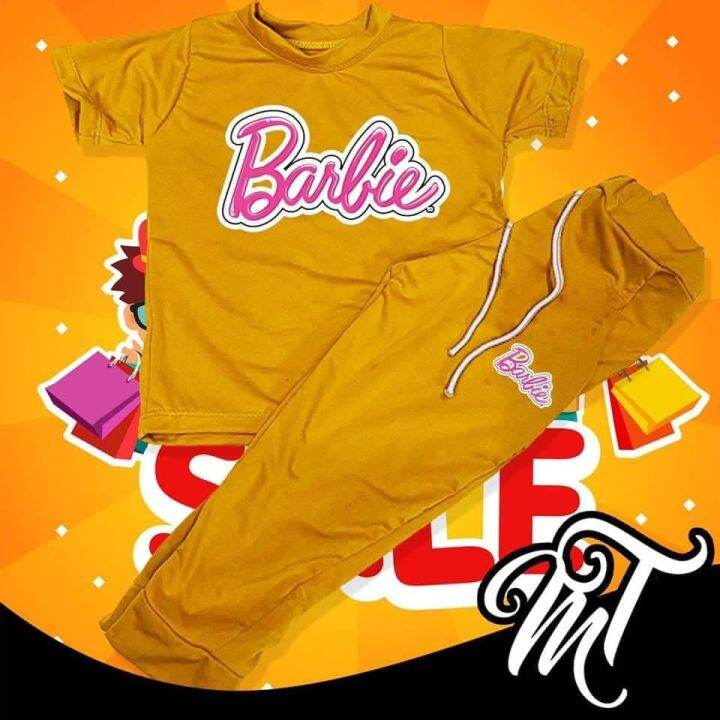 BARBIE KIDS TERNO | BARBIE COTTON SPANDEX TERNO | Lazada PH