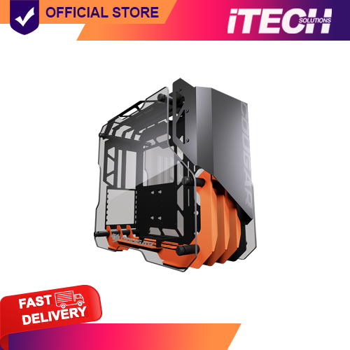 COUGAR BLAZER ESSENCE MID-TOWER METAL OPEN-FRAME GAMING CASE W/TG (M ...
