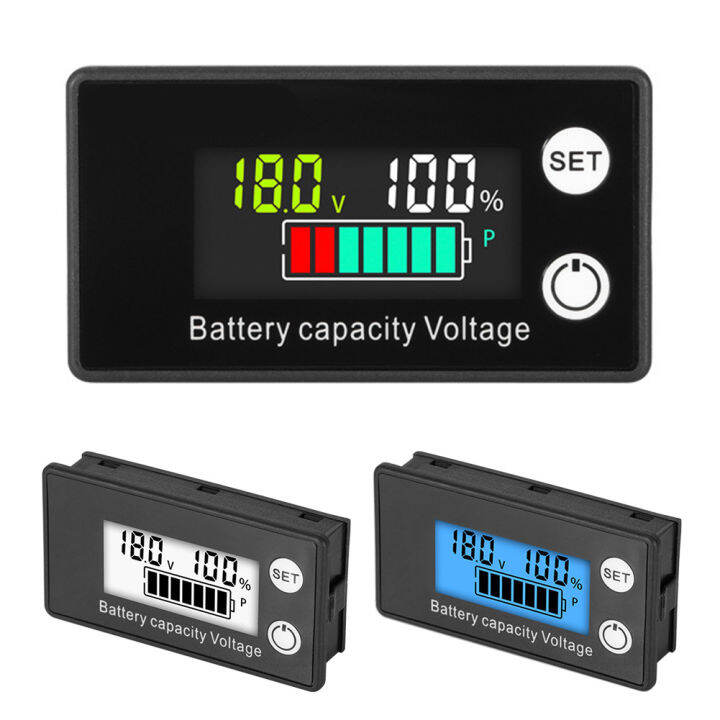 Racingcar Battery Capacity Indicator DC 8V-100V Car Motorcycle ...