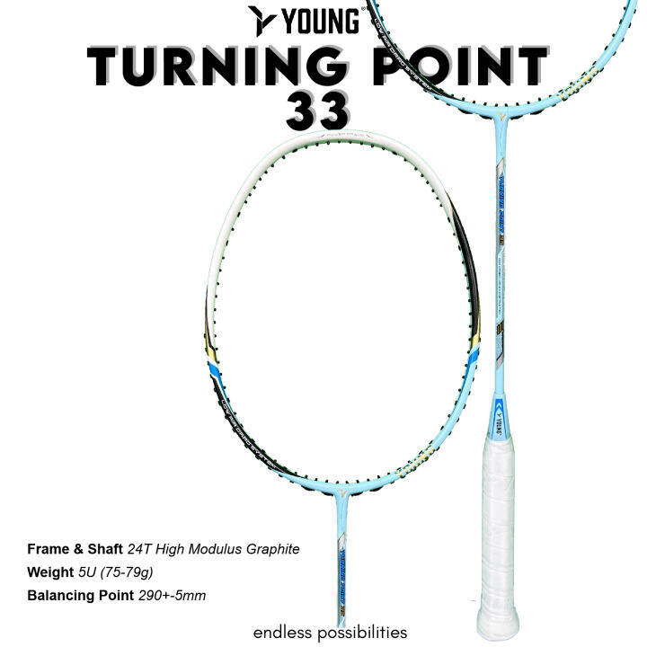 Young Turning Point 33 Ultra High Modulus Graphite Badminton Racket ...