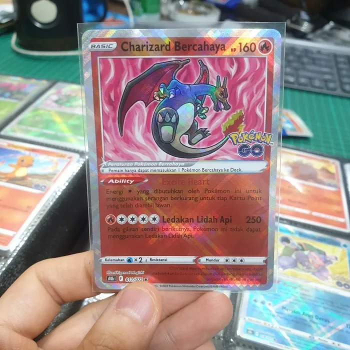 Kartu Pokemon Indonesia - Pokemon Go S10b - Charizard Bercahaya | Lazada Indonesia