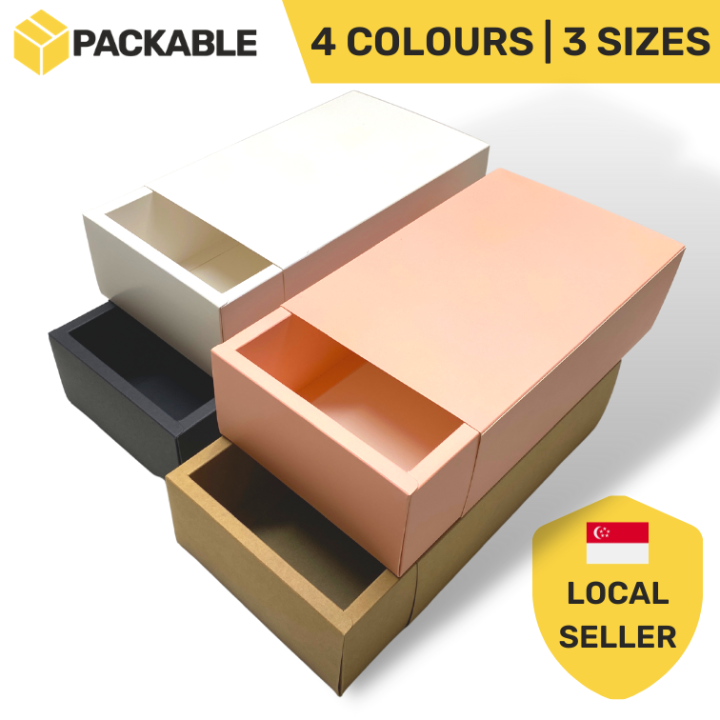 Drawer Gift Box / Gift Packaging / Premium Gift Box - 4 Colours - 3 ...