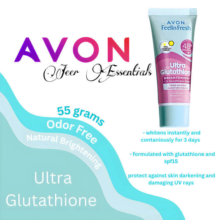 AVON Feelin Fresh Ultra Glutathione Quelch 55g ( 1 TUBE ) | Lazada PH