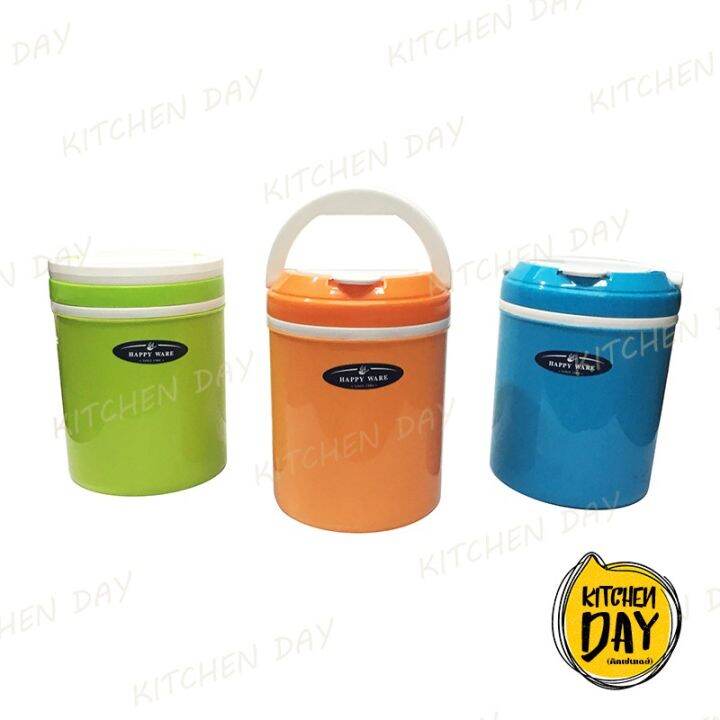 (3 สี) กระติกคูลเลอร์ 3 ลิตร HAPPY WARE กระติกน้ำพกพา กระติกน้ำพร้อม ...