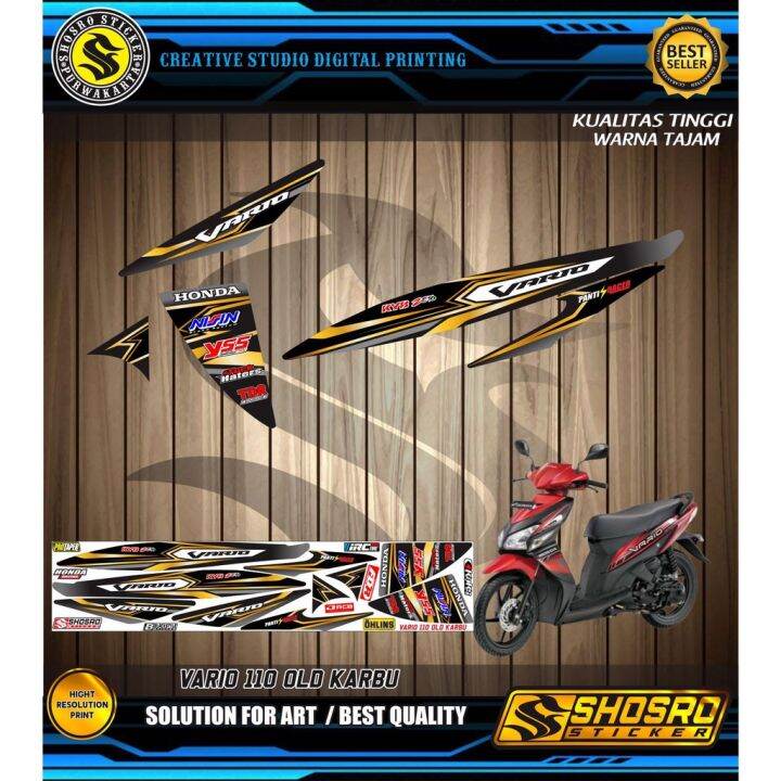 STIKER MOTIF VARIASI STRIPING HONDA VARIO OLD 110CC MOTIF RACING ...