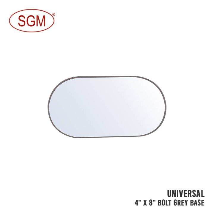 UNIVERSAL SIDE MIRROR 4 X 8 BOLT TYPE GRAY BASE SGM ( 2 PCS) | Lazada PH