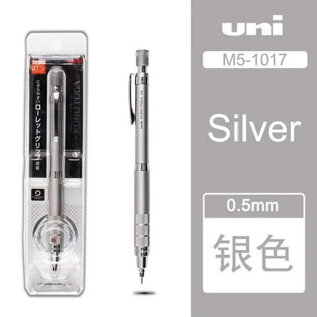 Japan UNI M5-1017 Kuru Toga Mechanical Pencils Metal Sketch Painting Automatic Rotation Pencil 0 ...