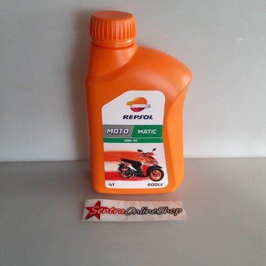 oli mesin repsol matic sae 10w 30 800ml | Lazada Indonesia