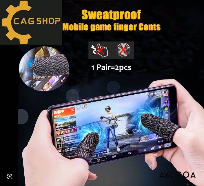 CAG Shop New Mobile Finger Sleeve Touchscreen Game Controller Gloves( 2 ...