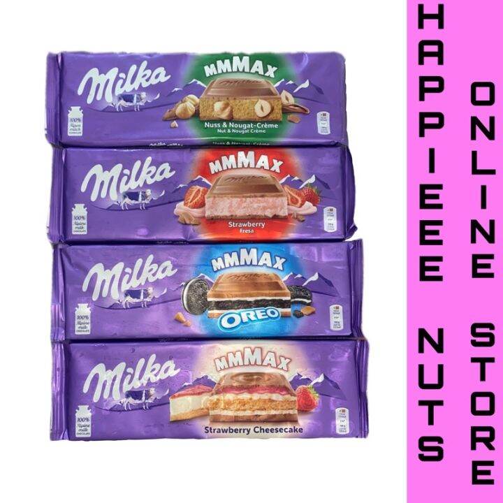 ♦Milka MMMAX 300g 100 Alpine Milk Oreo Nuts Nougat -Creme Strawberry ...