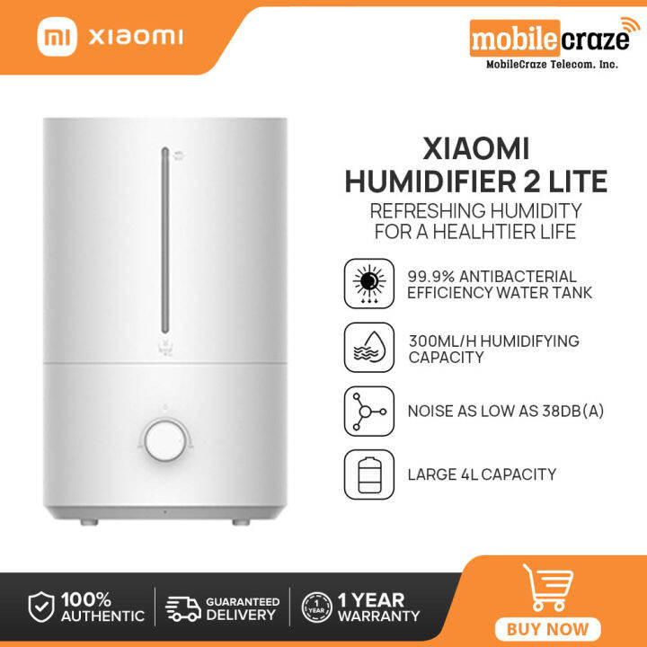 Xiaomi Humidifier 2 Lite EU | 300mL/h Humidifying Capacity | Large 4L ...