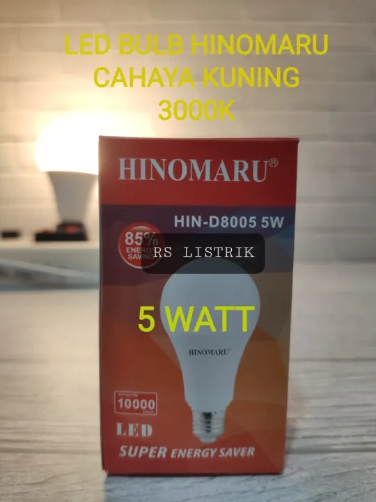 Hinomaru Lampu LED Bulb 5 Watt HIN-D8005 5W CAHAYA KUNING | Lazada Indonesia
