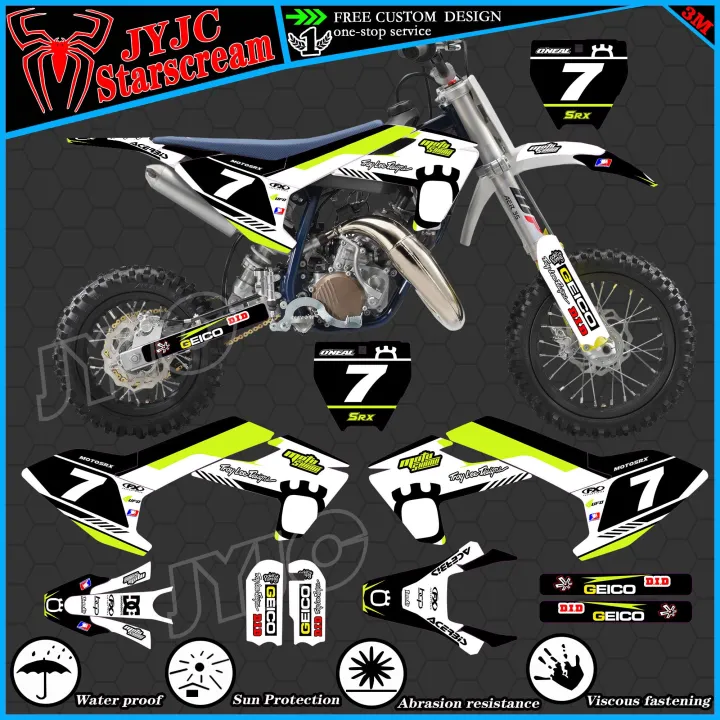 Graphic kit for Husqvarna 2017 2018 2019 2020 TC50 motorcycle decal ...