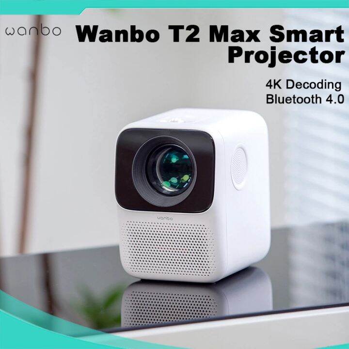 SD Wanbo T2 Max Smart Projector 1080P 4K Decoding Android 9.0 Bluetooth ...