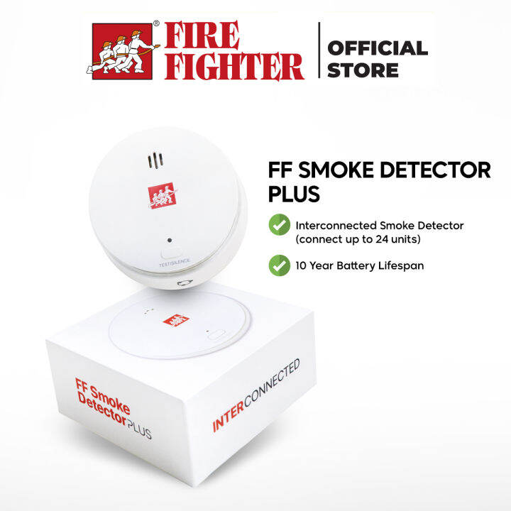 FF Smoke Detector PLUS (Interconnected Smoke Detector with 10 Year ...