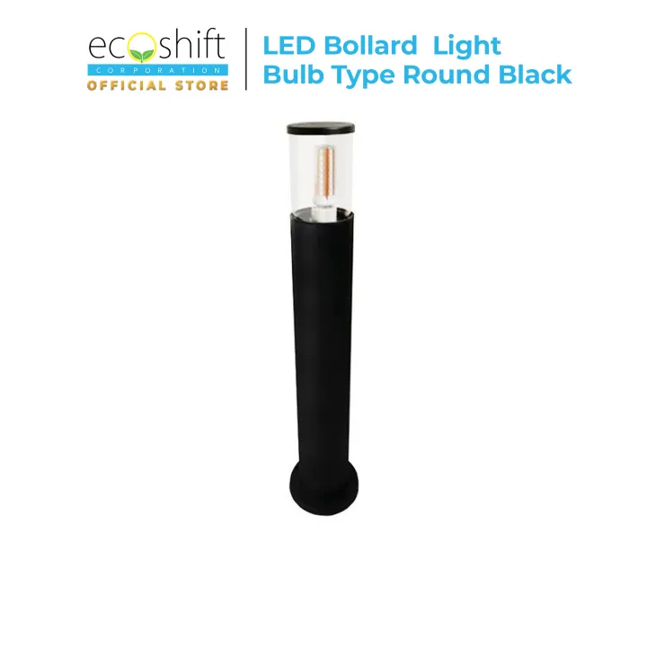EcoShift | LED Bollard Light Bulb Type Round Black | Lazada PH