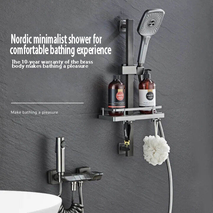 JOMOO Brass piano button shower head shower set home bathroom cold ...