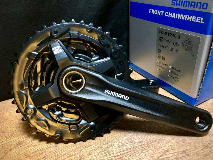SHIMANO Altus FC-MT210-3x 40/30/22 170mm (w/o BB) Hollowtech Crankset ...