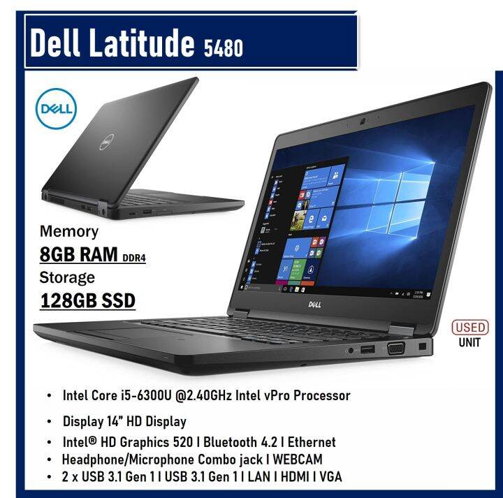 Dell Latitude 5480 Laptop 14" inch i5 6th Gen vPRO Processor / Dell Latitude 3490 Laptop 14 ...