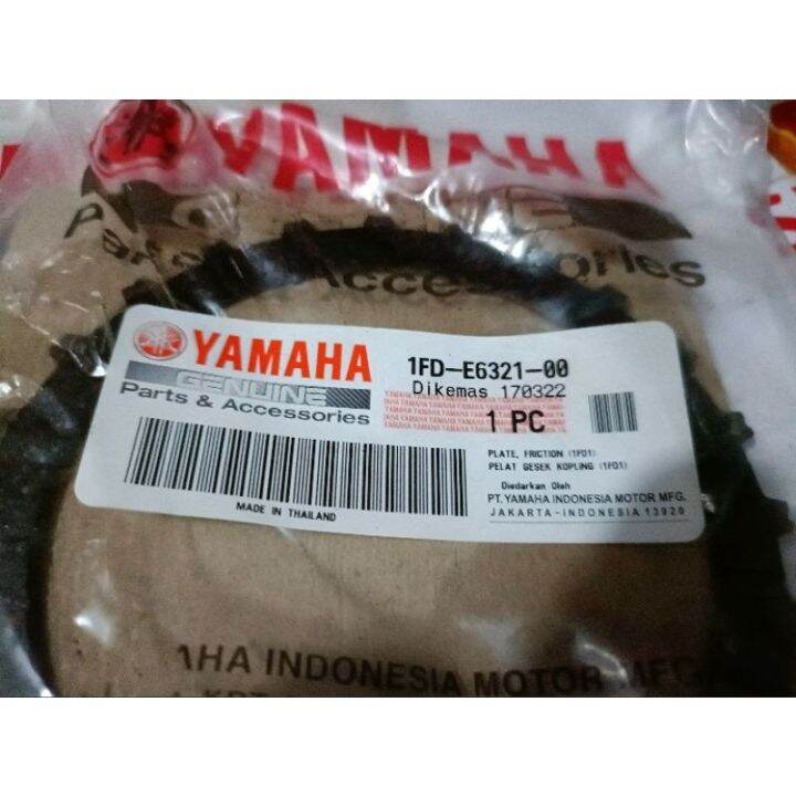 GENUINE CLUTCH LINING SET 4PCS (1FD-E6321-00) FOR YAMAHA SIGHT | Lazada PH
