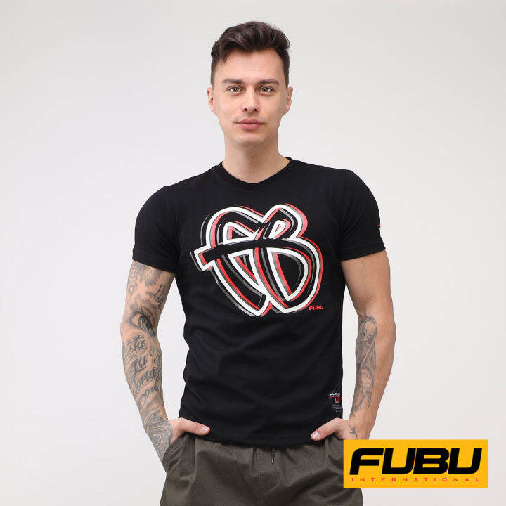 Fubu Round Neck Muscle Fit FBT01B-2758 (Black) | Lazada PH