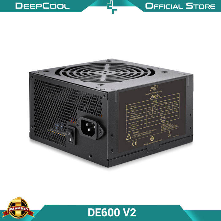 DEEPCOOL DE600 V2 POWER SUPPLY UNIT - ECO SERIES (DE) (DP-DE600US-PH ...