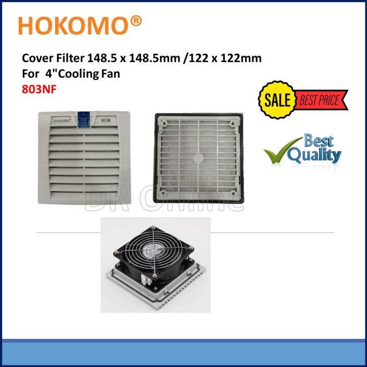 HOKOMO FAN COVER FILTER, 150MM x 150MM For Cooling Fan 4 Inch (803NF ...