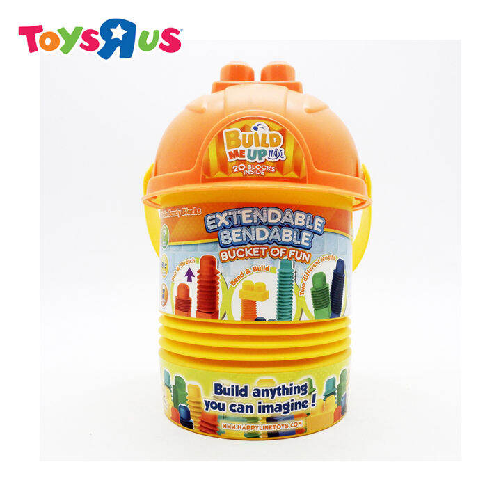 Build Me Up Maxi Extendable Bendable Bucket Of Fun 20 Pieces Building ...
