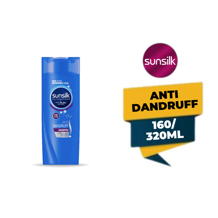 SUNSILK SHAMPOO ANTI DANDRUFF -160 ML & 320 ML | Lazada