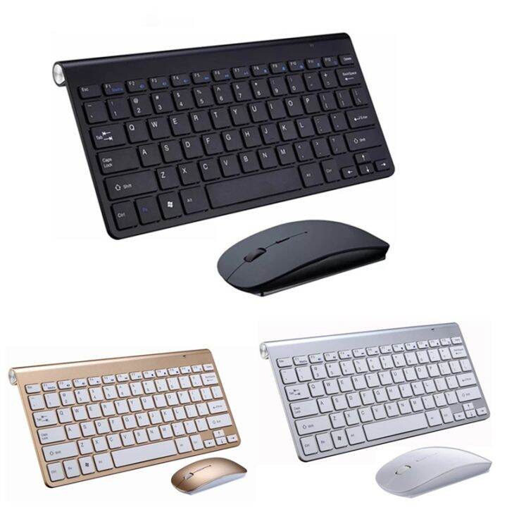 keyboard and mouse set Wireless Keyboard Mouse Combo Mini Ultra Slim ...