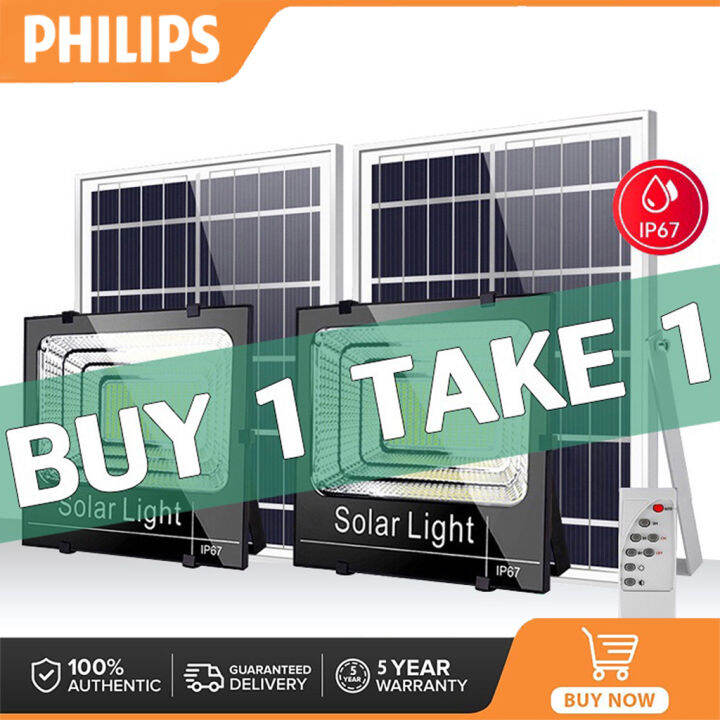 PHILIPS Solar Lamp BUY 1 TAKE 1Outdoor Waterproof For Garden Exterior ...