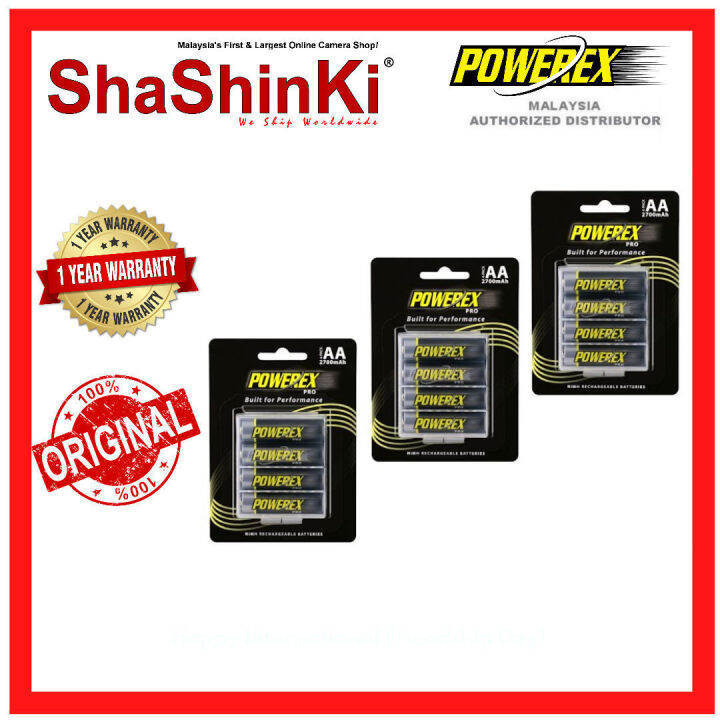 [READY STOCK] Maha Powerex PRO Low Self-Discharge Rechargeable AA NiMH Batteries (1.2V, 2700mAh ...