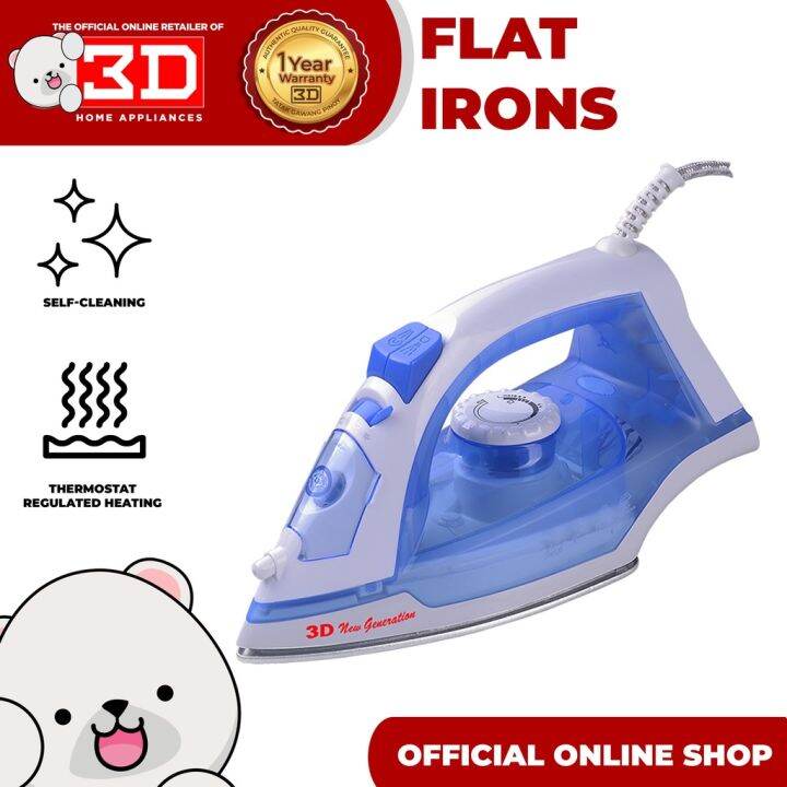 Factory direct sales 3D SM-1400ST Steam and Water Spray Flat Iron ...